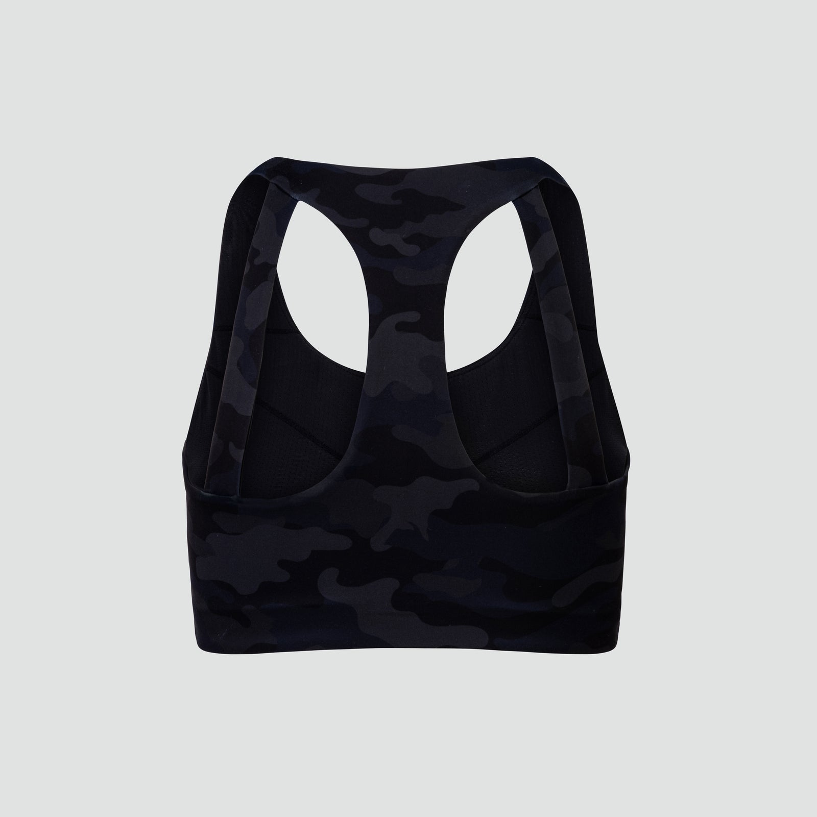 Vertex Camo Multi Strap Sports Bra - Black Onyx